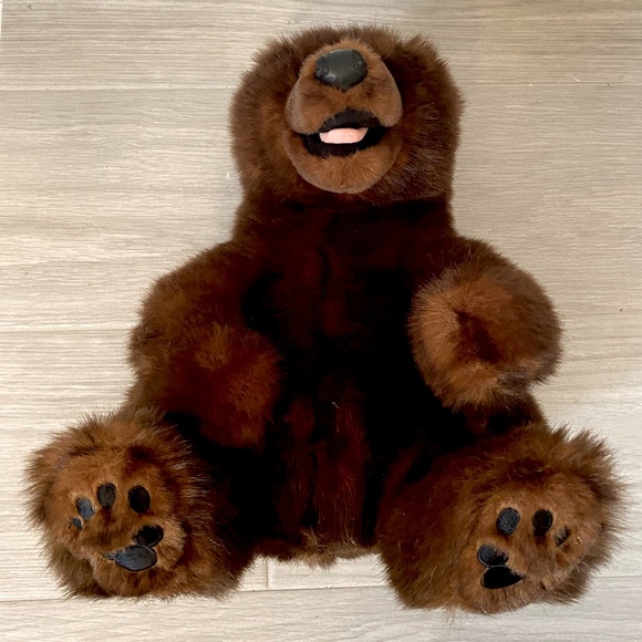 Disney | Toys | Disney Parks Hidden Mickey Brown Bear Hand Puppet ...